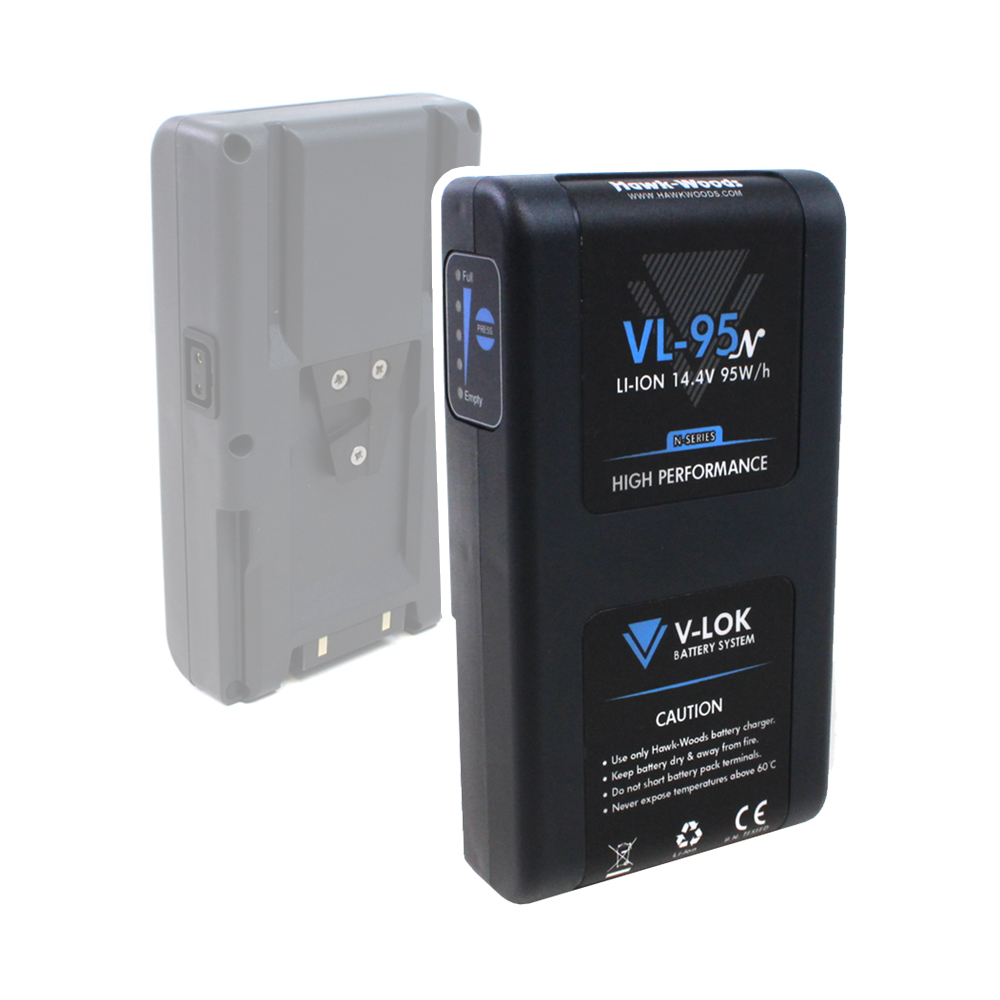VL-95N - 95Wh 14.4v V-Lok (V-mount) High Performance Li-Ion